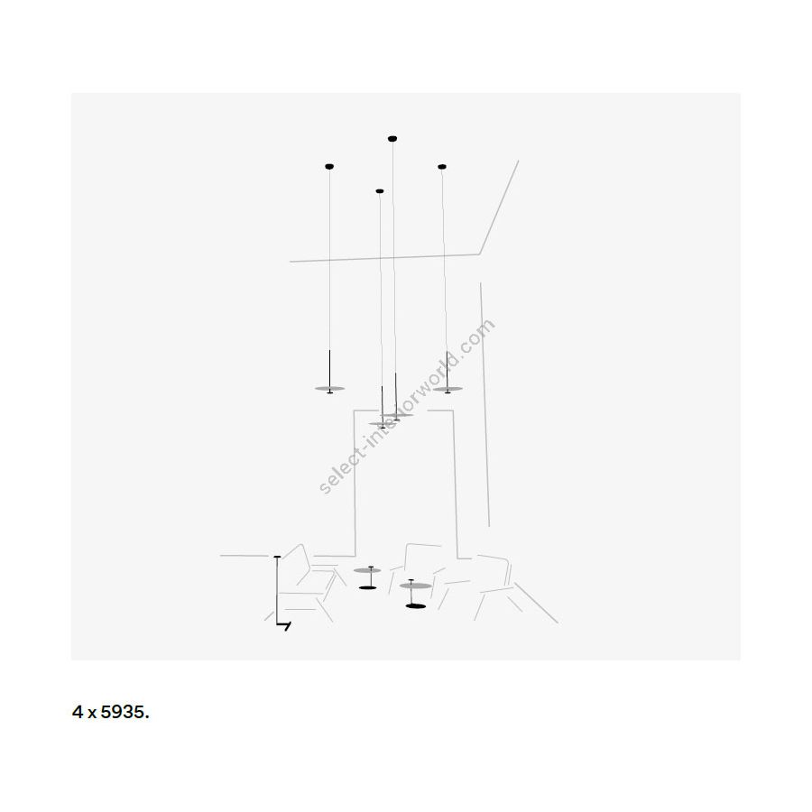 Vibia Flat 5935 Pendant Light Price, buy Online on Select Interior ...